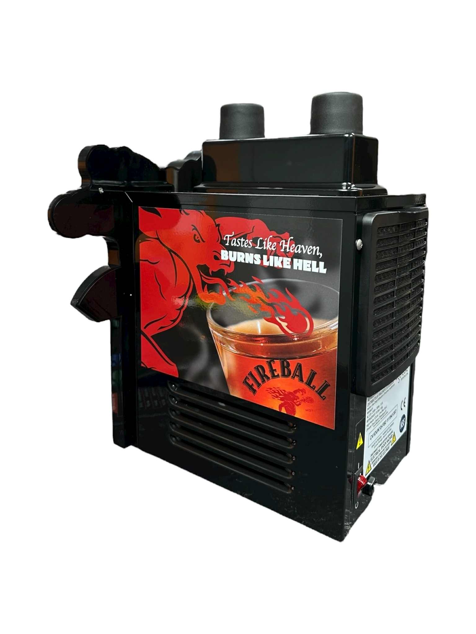 New FIREBALL Whiskey Double Bottle Shot Chiller Refrigerated Beverage ...